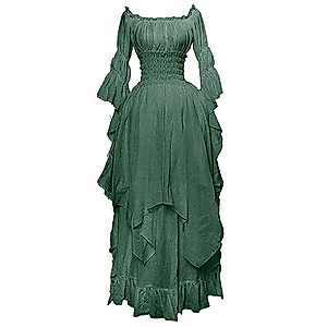 90 Off Renaissance Dress for Women Maxi Long Summer Flowy Boho Dresses