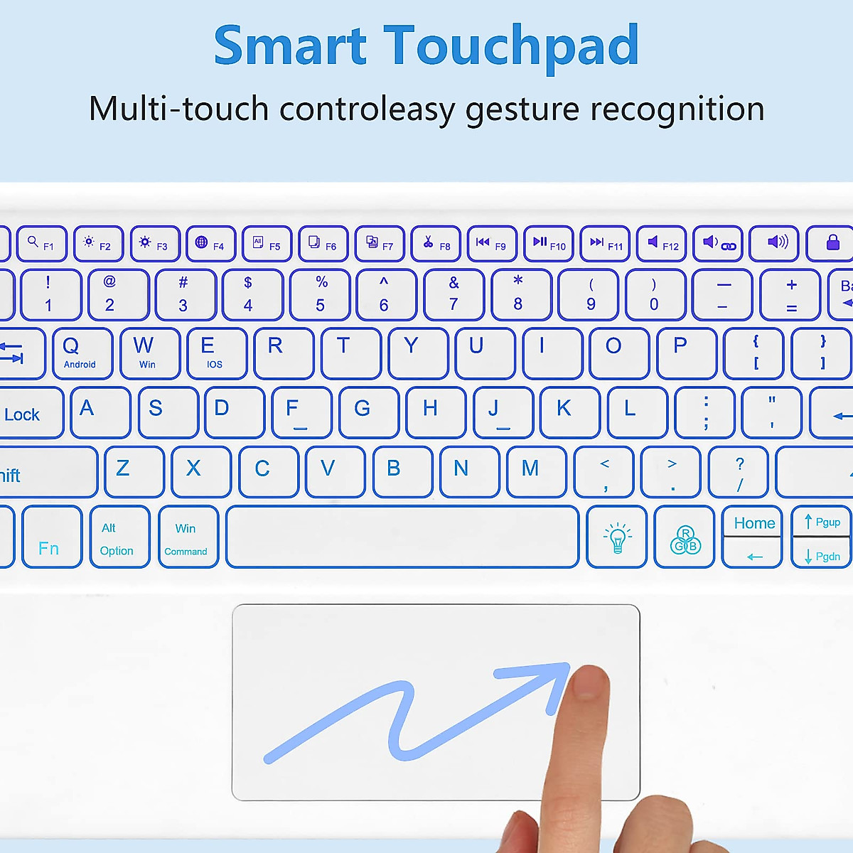 BQSS Keyboard Case for iPad Air 13 inch(M2) 2024 Case with Keyboard for iPad Pro 12.9 inch 6th Gen 2022/5th Gen Keyboard Cover Detachable Backlit Keyboard Wireless Keyboard