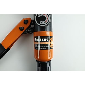 AMZCNC Hydraulic Cable Lug Crimper 10 US TON 12 AWG to 00 (2/0) Electrical Terminal Cable Wire Tool Kit with 9 Die (Crimping Tool)