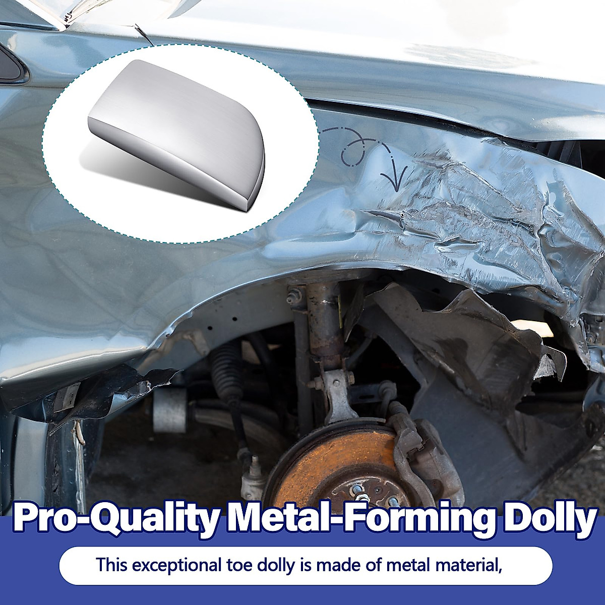 Zonon Autobody Dent Repair Toe Dolly Heat Raw Materials Treated Dolly Auto Body Dolly Metal Dolly Auto Body Repair Tools