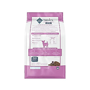 Blue Buffalo Basics Skin & Stomach Care, Natural Adult Small Breed Dry Dog Food, Turkey & Potato 4-lb