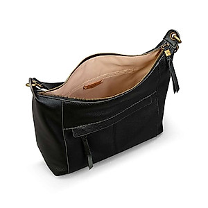 The Sak womens Alameda Hobo Bag In Leather, Black, One Size US