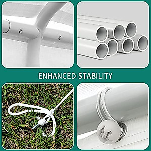 YITAHOME 20x40 ft Outdoor Heavy Duty Party Tent Wedding Event Shelters Upgraded Galvanized Canopy with Large White Roof, Removable Sidewalls & 4 Storage Bags