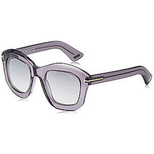 Tom Ford FT0582 Sunglasses - Grey Frame, Smoke Mirror Lenses, 50 mm Lens Diameter FT05825020C