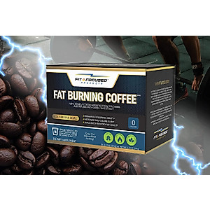 Fat Burning Keto Coffee K Cup Pods- Organic Colombian Roast Infused With Green Tea Antioxidants, Skinny Diet Friendly, Fitness & Weight Loss Friendly