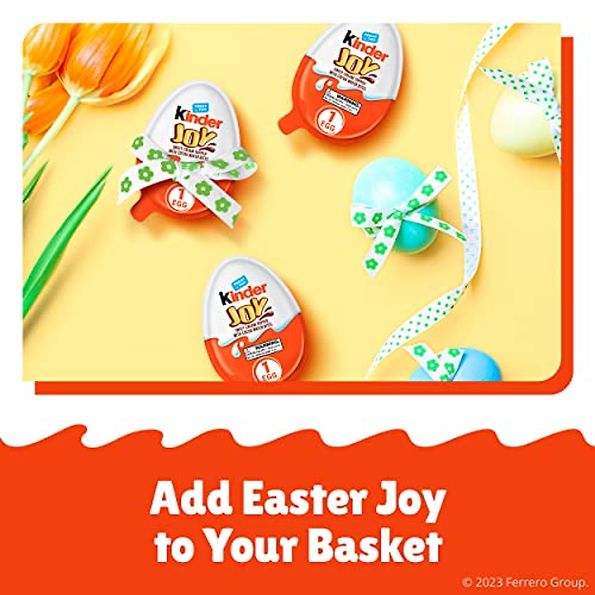 Kinder Joy Eggs, Sweet Cream and Chocolatey Wafers with Toy Inside, Great for Easter Egg Hunts, 0.7 Ounce (Pack of 15)