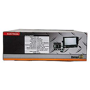 Buyers Products Rearview Backup 7 inch Camera, Rear Vehicle Observation System with Night Vision Monitor Kit for Trucks, RVs, Trailers, Vans and More, with Remote Control, 8883000, Black