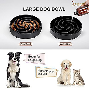 JASGOOD Slow Feeder Dogs Bowl for Large Dogs,Anti-Gulping Pet Slower Food Feeding Bowls Stop Bloat,Preventing Choking Healthy Design Dogs Bowl