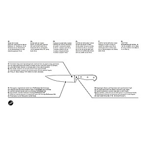 WMF Chef's Knife Spitzenklasse Plus Length 30 cm Blade Length 15 cm Performance Cut Made in Germany Forged Special Blade Steel Seamlessly Riveted Plastic Handle