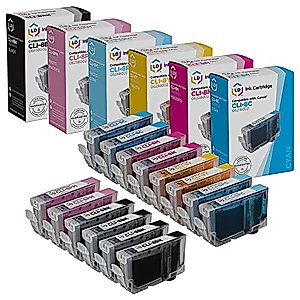 LD Compatible Ink Cartridge Replacement for Canon CLI8 (4 Black, 2 Cyan, 2 Magenta, 2 Yellow, 2 Photo Cyan, 2 Photo Magenta, 14-Pack)