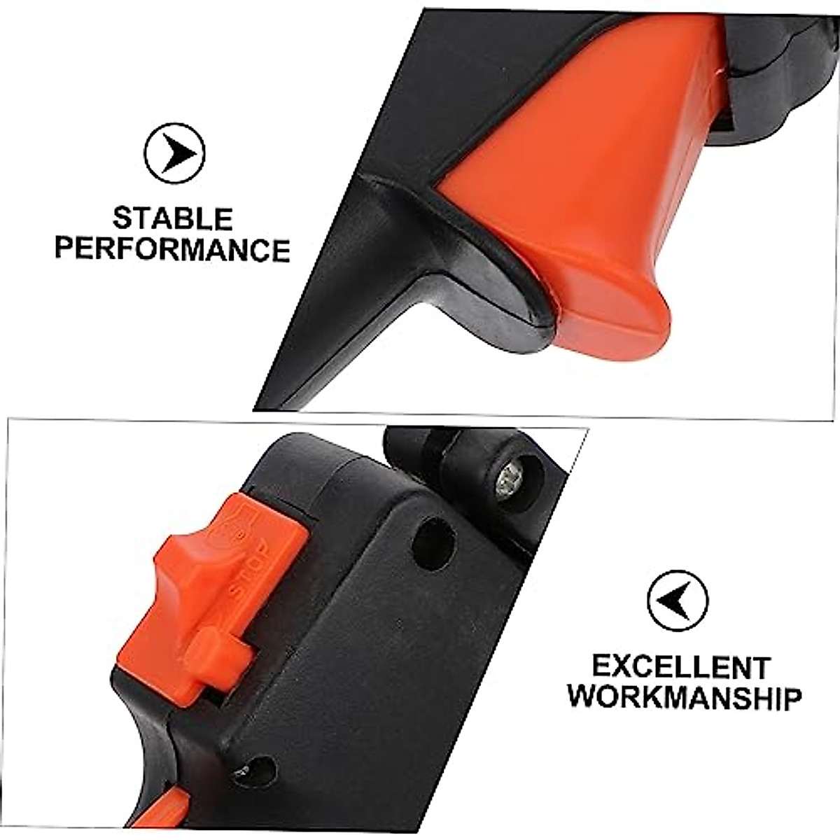 Yardwe 2pcs Lawn Mower Lawn Mower Lever Control The Throttle Control Throttle Trigger Cable Mower Parts Handle Trigger line Plastic Accelerator