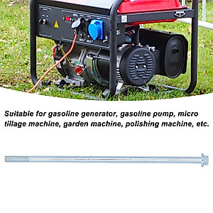 10pcs Carbon Steel Half Thread Hex Head Lengthened Wear Resistance Standard Size High Hardness for Lawn Mower (10*285)