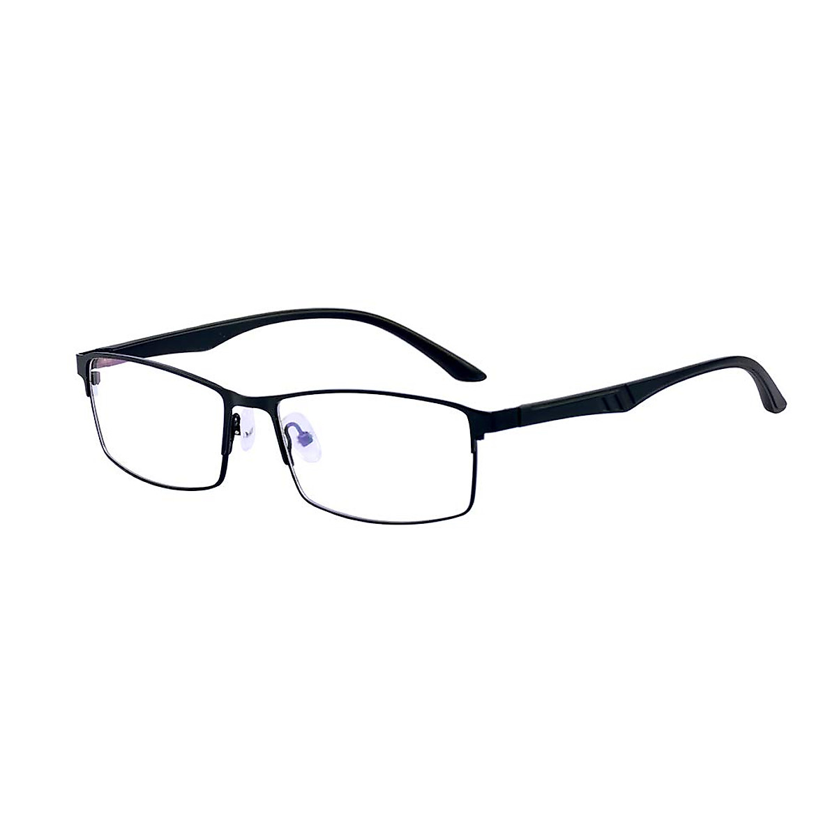 ALWAYSUV Retro Black TR90 Full Frame Nearsighted Myopia Shortsighted Glasses Transparent Lens Distance Glasses For Women/Men (Black, -1.00, x)