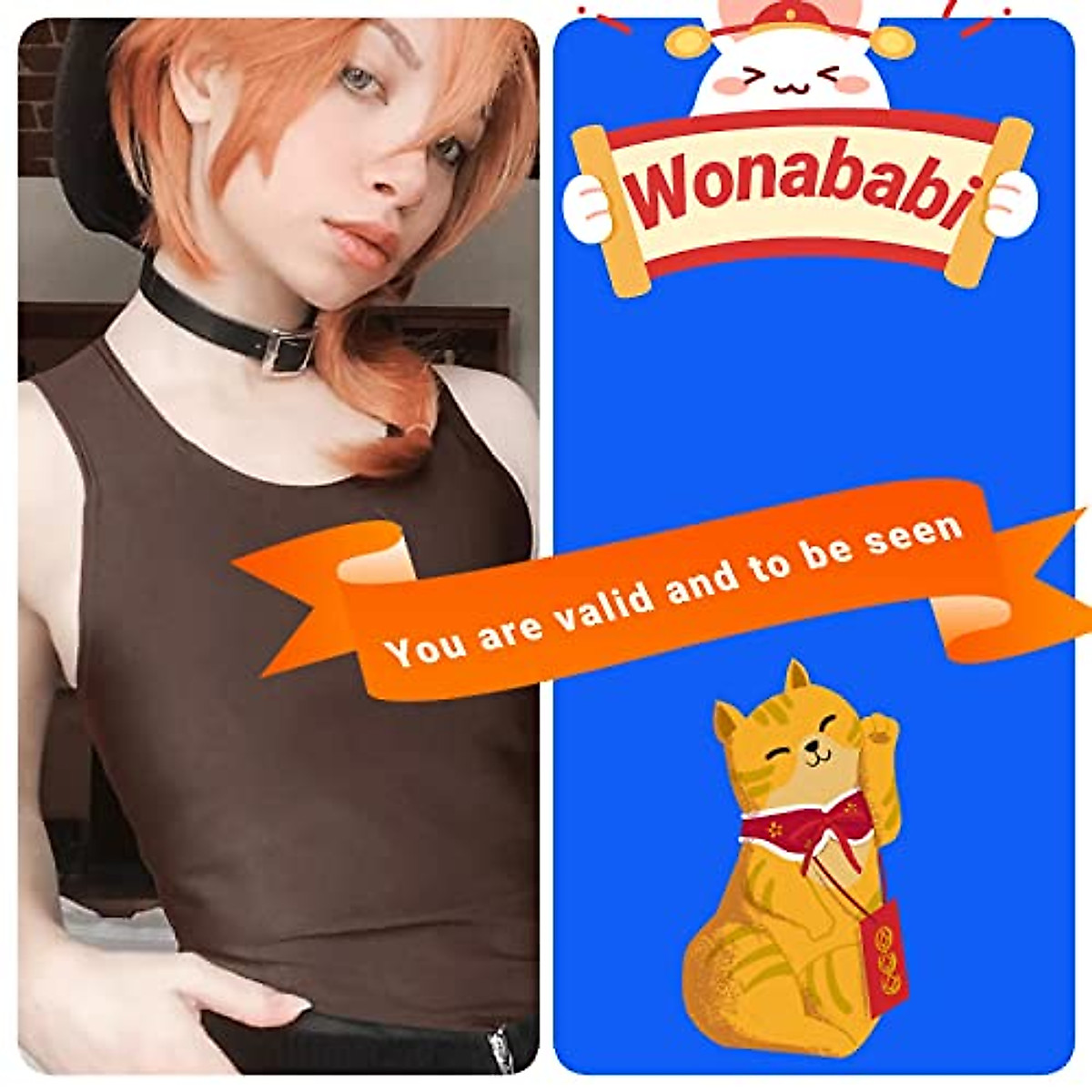 Wonababi Chest Binder Corsets, Binder Trans Ultra Flat Tank Top FTM Binder for Gynecomastia Compression Shirts Binder Chest