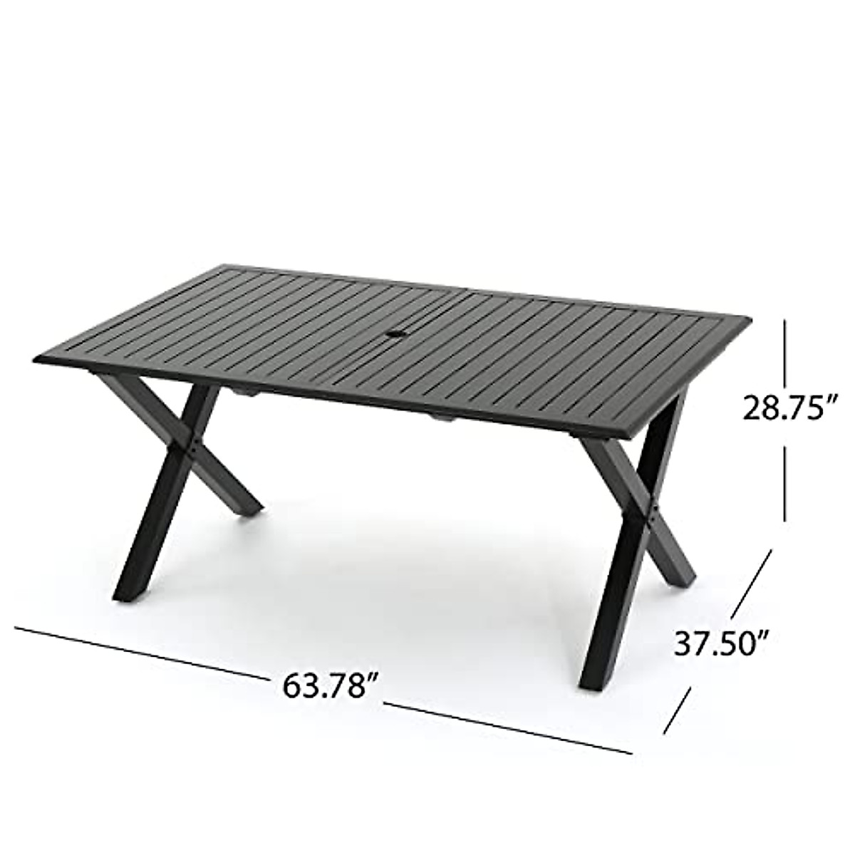 Christopher Knight Home Coniston Dining Set, Light Brown + Beige + Black