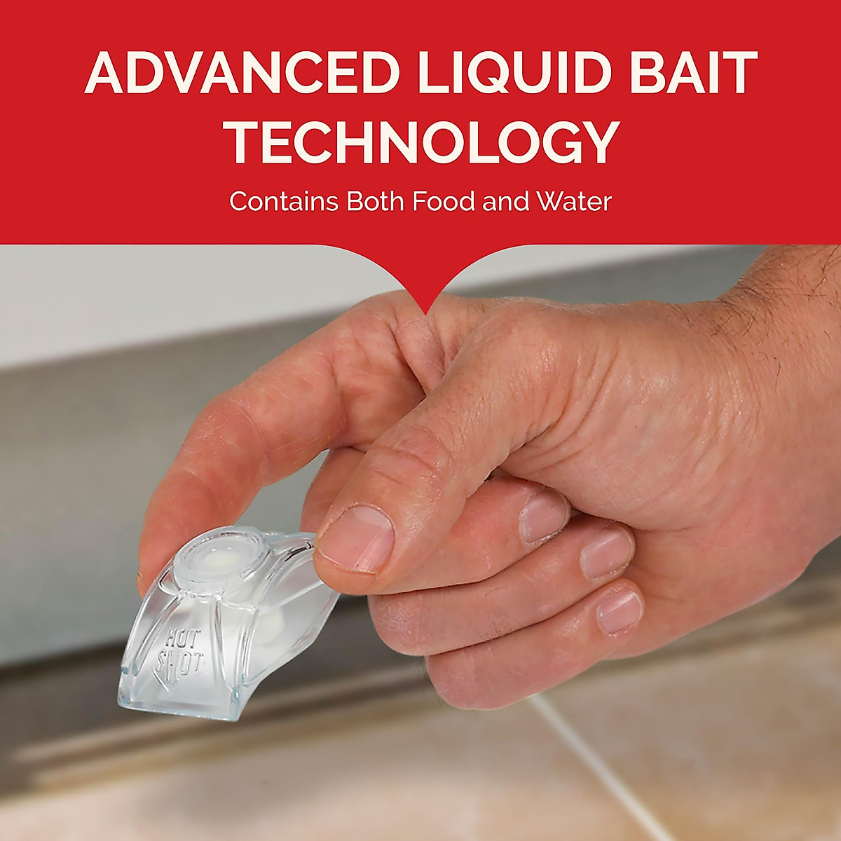 Hot Shot Ultra Liquid Ant Bait, Contains Both Food & Water, 4 Count, Berry