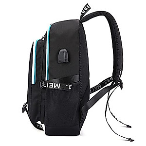 Unisex Kylian Mbappe Graphic Bookbag Lightweight Travel Knapsack,Casual Daypack with USB Charging Port
