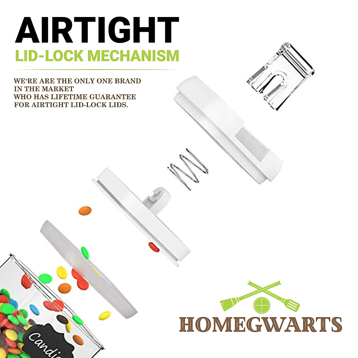 Airtight Food Storage Containers - Airtight Container Set with Lids - Food Storage Container Set - Plastic BPA Free - 7 Piece Set - BONUS 24 Labels with Marker - Heavy Duty Dry Food Storage Container