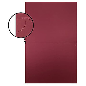 25 Pack Red Certificate Holders, Diploma Holders, Document Covers with Gold Foil Border, by Better Office Products, for Letter Size Paper, 25 Count, Crimson Red