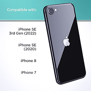 Encased DuraClip for iPhone SE Belt Clip Case (SE2 SE3 2020/2022) Slim Kickstand Cover with Swivel Holster (Black)