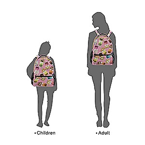 xigua Kawaii Bubble Tea Print Computer Backpack - Lightweight School Bag for Boys Girls Tenns
