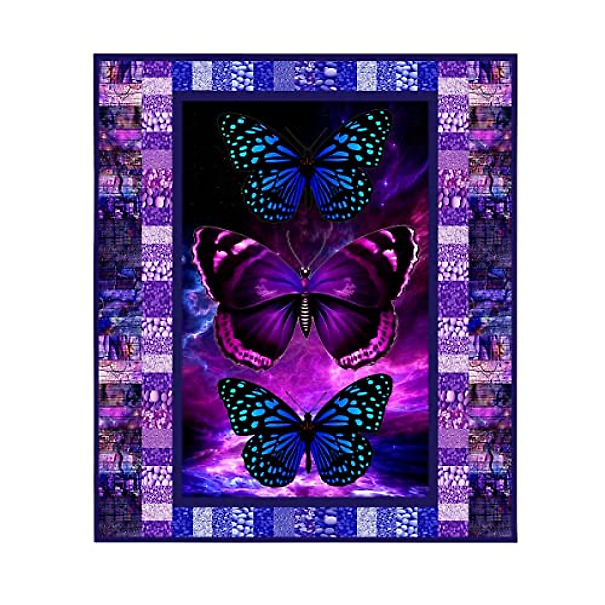 Ultra Soft Butterfly Theme Blanket for Kids and Adults Microfiber Plush Sherpa Blanket for Bed and Couch Warm Fuzzy Throw Blanket Cozy Throws Blankets (Butterfly01, 130cm x 150cm(51'' x 59''))