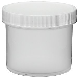 Dynalon 421135 Polypropylene 4oz Straight Sided Autoclavable Lab Storage Jar, with Screw Closure (Case of 48)
