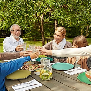 Suttmin 180 Pcs Pastel Paper Plates Gold Foil Scalloped Edging Disposable Paper Plates 9 Inch Dessert Plates Pastel Colors Dinner Plates for Wedding Birthday Baby Shower Bridal Shower (Green Series)