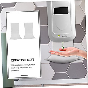 2pcs soap Dispenser Tray Hand soap Dispenser Bracket Wall soap Kitchen drip Tray drip pan for Washing Machine Laundry Room Storage Hand wash Dispenser Dropper Household White abs