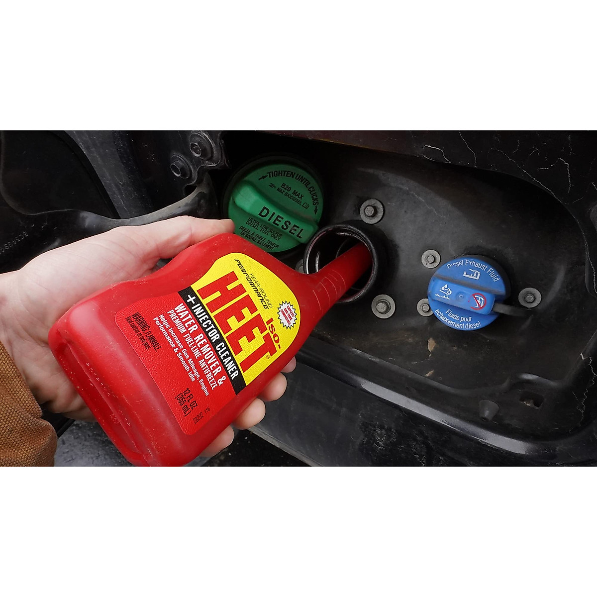 Iso-HEET Water Remover And Premium Fuel Line Antifreeze + Injector Cleaner - Helps Increase Gas Mileage - Improves Engine Performance - Year Round Performance, 12 fl. oz. (28202) , Red