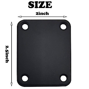 YOOHUA 3PCS Electric Guitar Neck Plate with Crews, Guitar Neck Plate for Replacement Electric Guitar Part