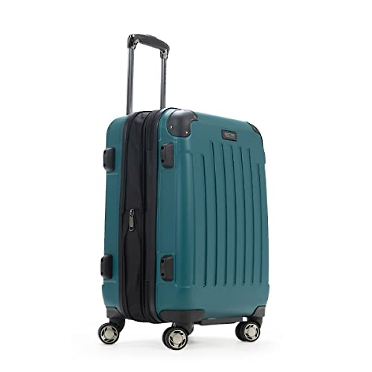 Kenneth Cole REACTION Renegade Luggage Expandable 8-Wheel Spinner Lightweight Hardside Suitcase, Botanical Green, 24-Inch Checked
