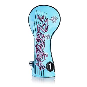 Pins & Aces Golf Co. Florida Driver Wood Head Cover - Premium, Hand-Made Leather 1W Headcover - Vice Styled, Tour Quality Golf Club Cover - Style and Customize Your Golf Bag (Driver)