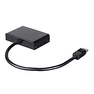 Monoprice DisplayPort 1.2 to DisplayPort Multi-Stream Transport (MST) Hub - 2-Port, DP to DP, Ideal for Digital Signage, Large Video Displays in Schools, 7.6 x 5.8 x 1.3