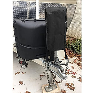 Electric Jack Cover, 600D Polyester RV Accessories Universal Tongue Trailer RV Jack Protective Head Cover Camper Accessories for Outside (Universal Size 14″H x 5″W x 10″D)