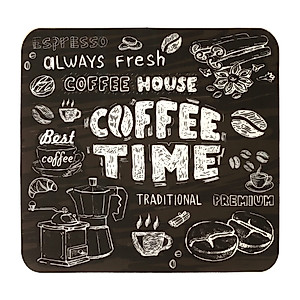 Coffee Mat Rubber Dish Drying Mat For Kitchen Counter Farmhouse Style Decorative Art Kitchen Mat St. Patrick's Day Coffee Bar Accessories Decorative Retro Coffee Time Dish Drying Pad 16"X 18"