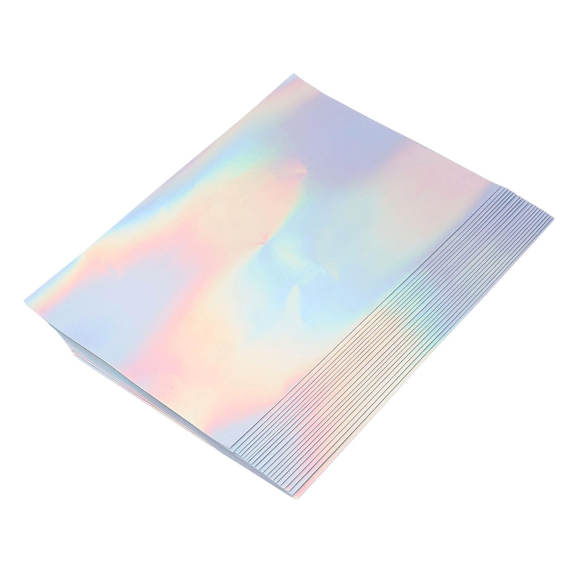 Printable Holographic Sticker Paper A4 Printing 20 Sheets Ink for Laser Printing Paper Stickers Self Adhesive Quick Drying Scratch Resistant 11.7X8.3In Inkjet Printer Paper