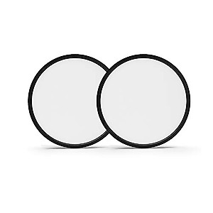 TALOYA 2 Pack LED Flush Mount Ceiling Light Black 5000K 8.9 Inch Round 18W=180W (Equivalent) Simple Lamp for Bedroom Hallway Low Ceilings Areas