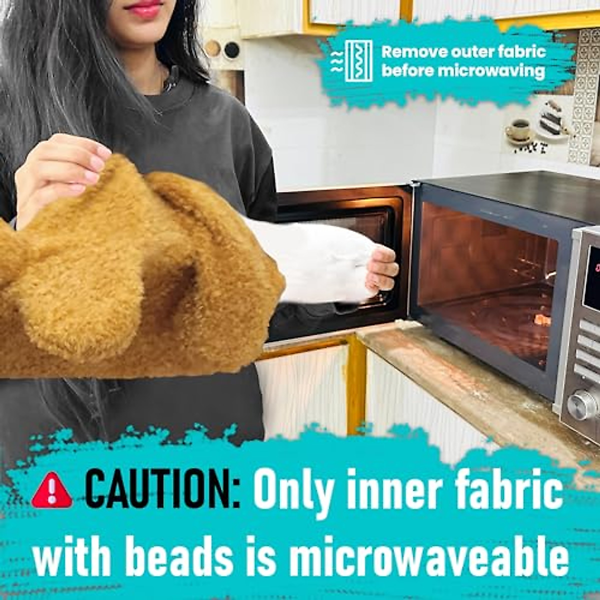 FRIENDLY CUDDLE Weighted Lap Pad for Kids 5 lbs. Sensory Weighted Stuffed Animals Lap Blanket for Kids Adults with Sensory Processing Disorder (Teddy)