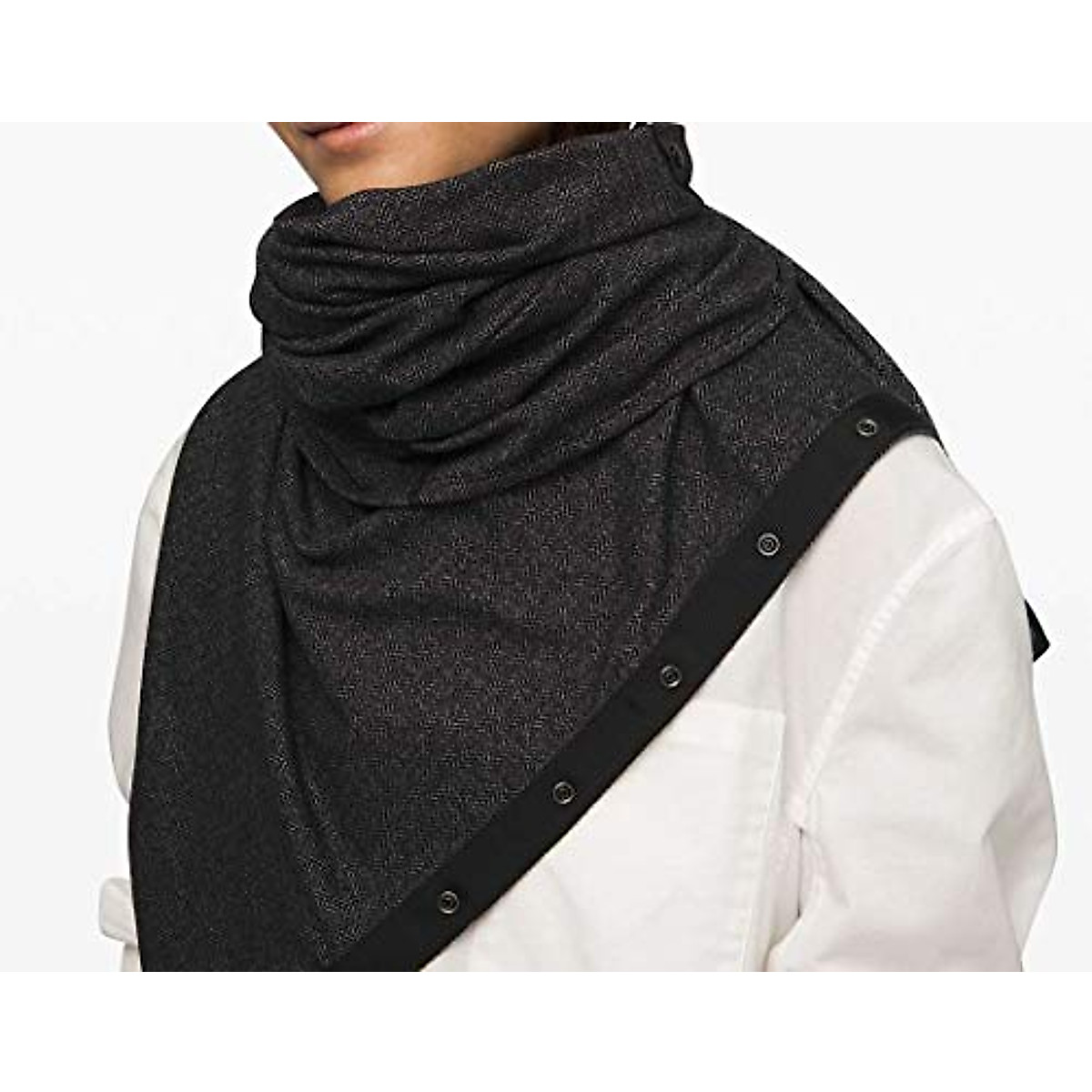 LULULEMON Vinyasa Scarf (Heathered Herringbone Heathered Black Black, One Size)