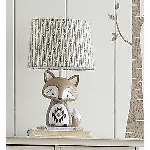 Levtex Baby - Bailey Table Lamp and Shade - Fox Lamp - Nursery Accessories - Measurements: 22 in. high and 6 in. Diameter
