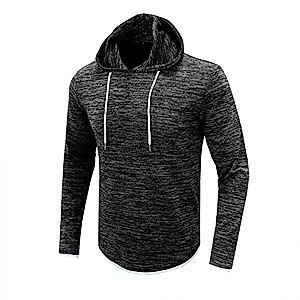 Graphic Hoodies For Men, Men'S Fashion Pullover Hoodie Sweatshirt Fleece Hip Hop Streetwear Casual Sweatshirt Hooded Men Oversized Hoodie Devil Mgk Trendy Hoodies (XL, Black)
