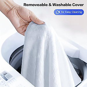 RISAR Memory Foam Mattress Topper Queen Size Bed Topper Queen 3’’ Inch High Density Mattress Cooling Gel Thick Topper for Back Pain Relief Best Soft Bed with Cover Top Mattress (60x80 Inch)