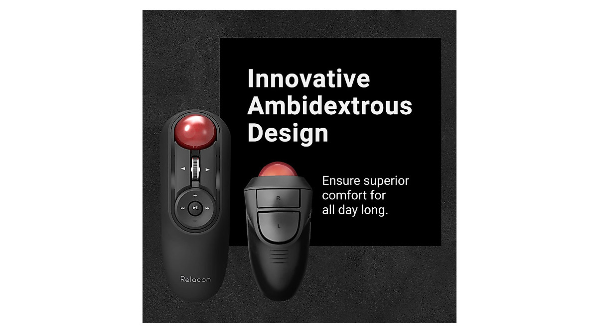 ELECOM Finger Operated Trackball Set DEFT PRO for Precise Control