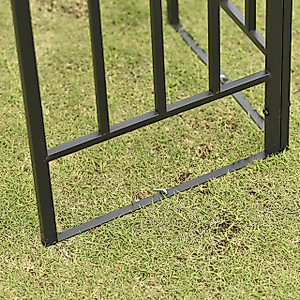 Merax Hardtop Gazebo - Outdoor Canopy Tent with Netting for Patio Garden Backyard (Beige)