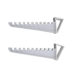 2 Pack Over the Door Valet Hook Space Saver Holds 10 Hangers Hanging System Closet Storage Organizer Laundry Ironing Rack Suits - Coats - Dresses Shirts Robes Closet Multi Purpose Hook