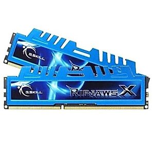G.SKILL RipjawsX Series (Intel XMP) DDR3 RAM 16GB (2x8GB) 1600MT/s CL9-9-9 1.50V Desktop Computer Memory UDIMM (F3-1600C9D-16GXM)