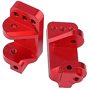 Hobbypark Aluminum Alloy Caster Blocks for RC 1/10 Traxxas 2WD Slash, Stampede, Rustler, Nitro Slash, Replacement of Part 3632 (Red)