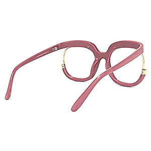 VOOGLAM Oversized Red Square Eyeglasses Glasses for Women with Clear Lens Fredia OX739865-05
