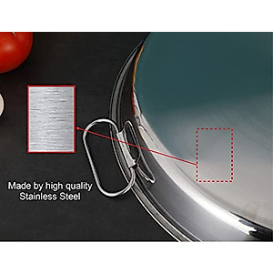 lxkj Stainless Steel Drip Pan, Perfect for Big Green Egg, Kamado Joe Classic Joe, Acorn & Weber Grills & Smokers, Baking Tray, Salad Plates, 13" Diameter Round, Reusable and Easy to Clean